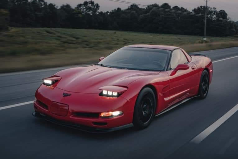 C5 Corvette Low-Rise Sleepy Eye TripLED's Square Headlight Kit (**3-6w ...